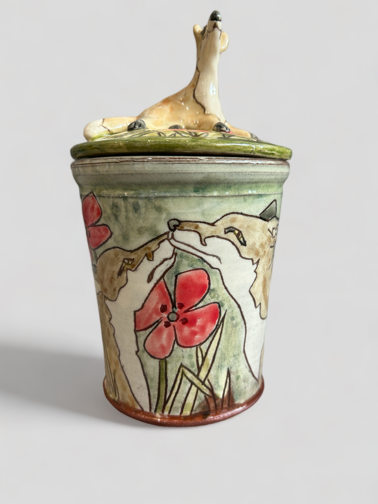 Fox Storage Jar - Wildwood Arts Dartmoor